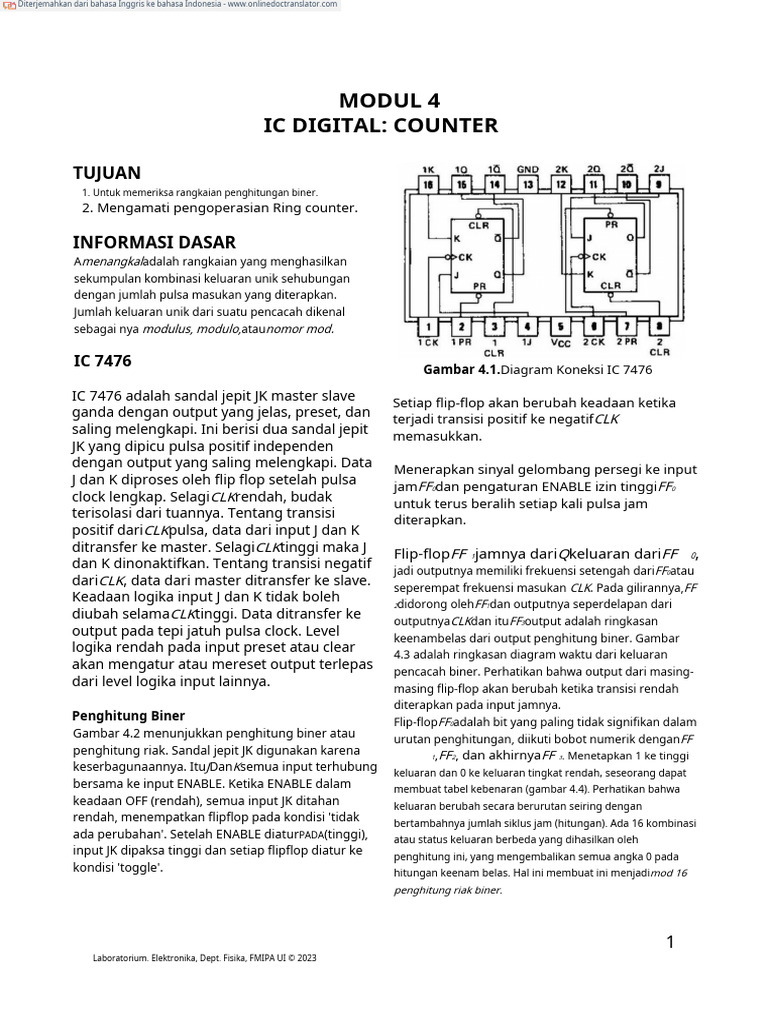 MOD4 Praktikum Elektronika II - 2023.en.id (1) | PDF
