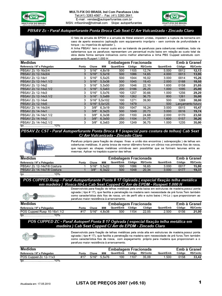 Catalogo MULTI FIX | PDF
