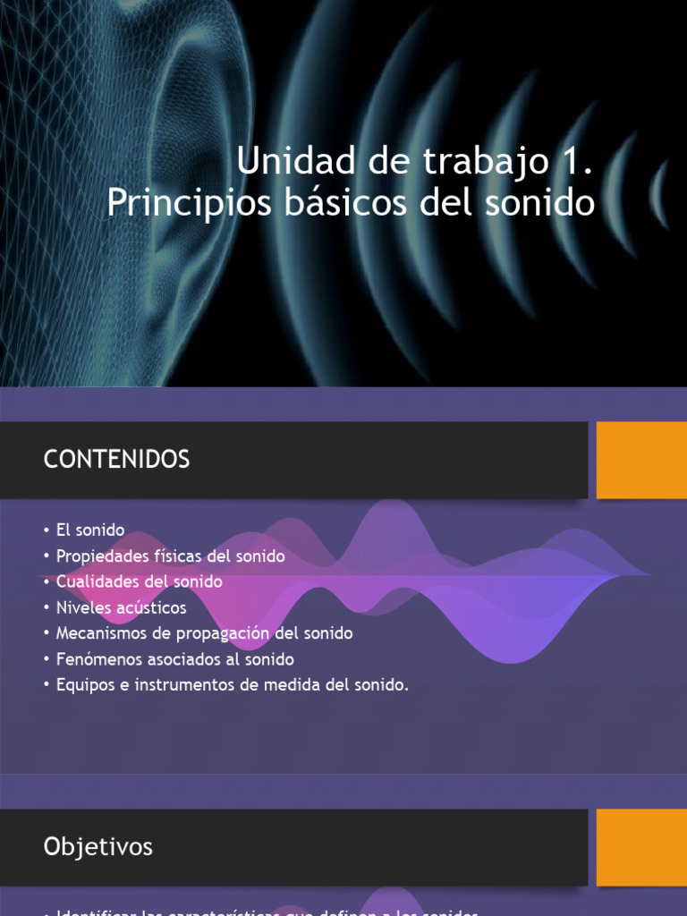 Tema 1 Megafonia y Sonorización | PDF | Sonido | Decibel