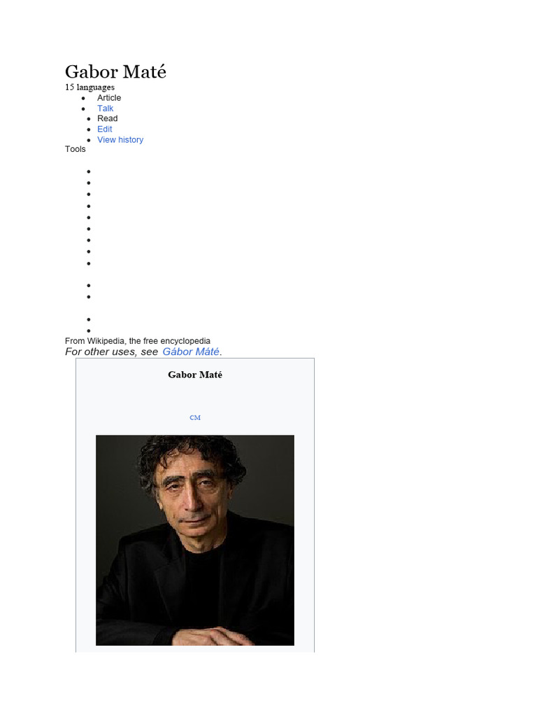 Gabor Maté | PDF