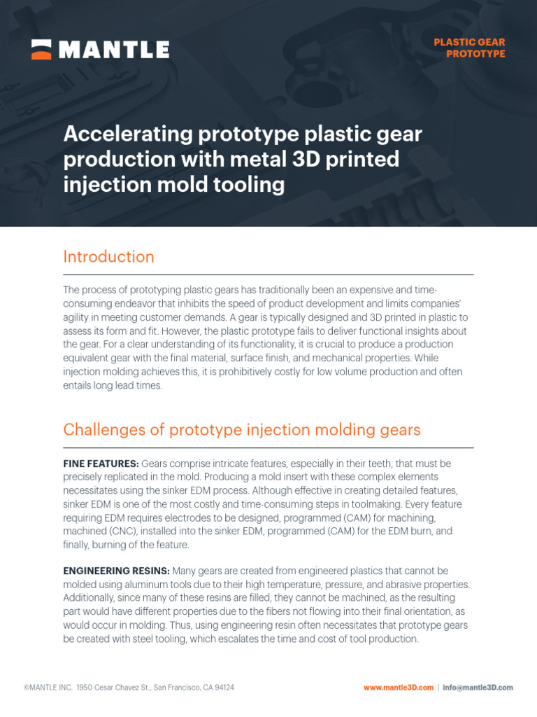 Metal 3D Printing for Gear Prototypes | PDF | 3 D Printing | Gear