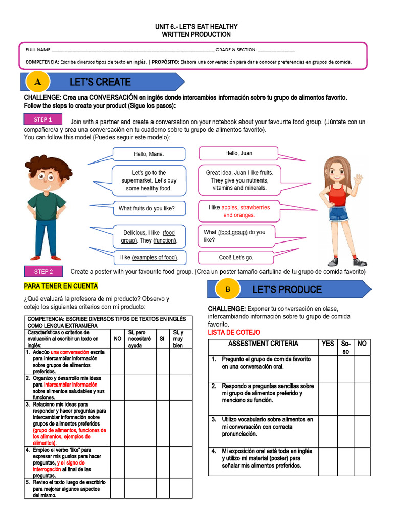 UNIT 6 Written Production Practice | PDF | Comunicación humana ...
