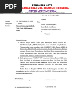 Contoh Proposal Turnamen Bola Volly Lengkap | PDF | Olahraga & Rekreasi