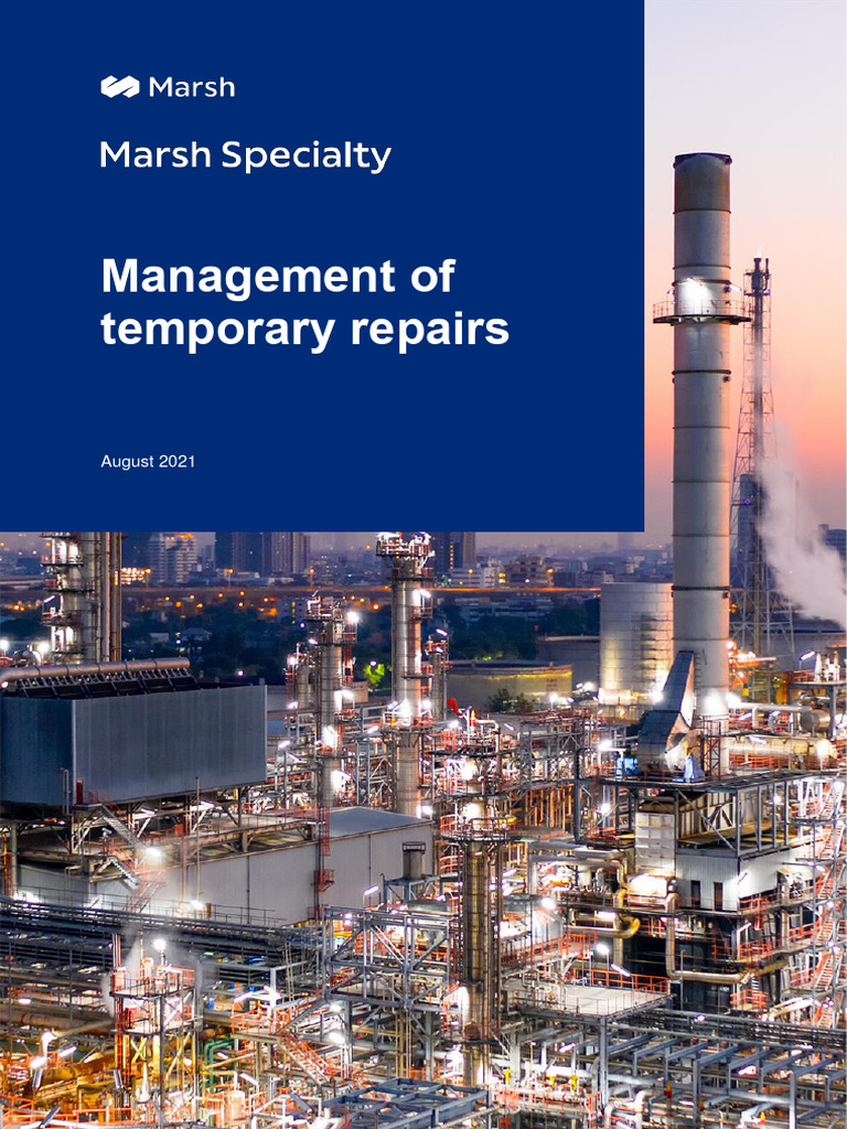 Position Paper Management of Temporary Repairs FINAL 1 | PDF