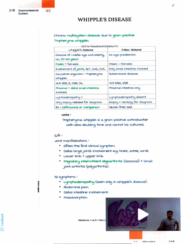 Whipples Disease | PDF