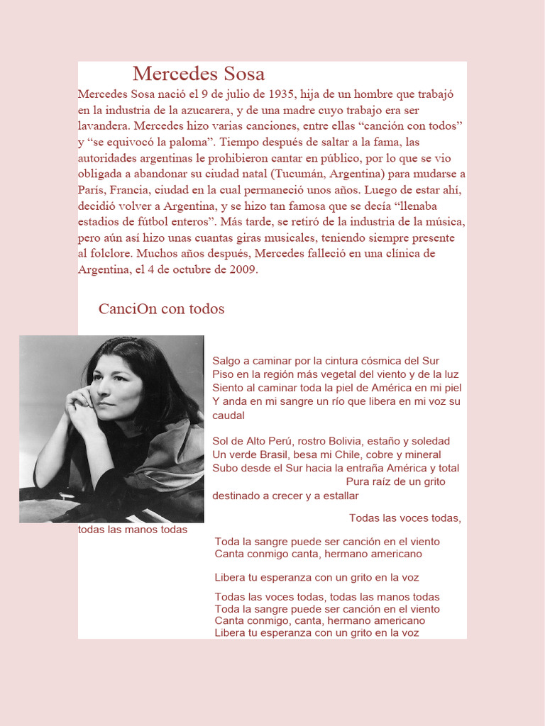 Mercedes Sosa | PDF