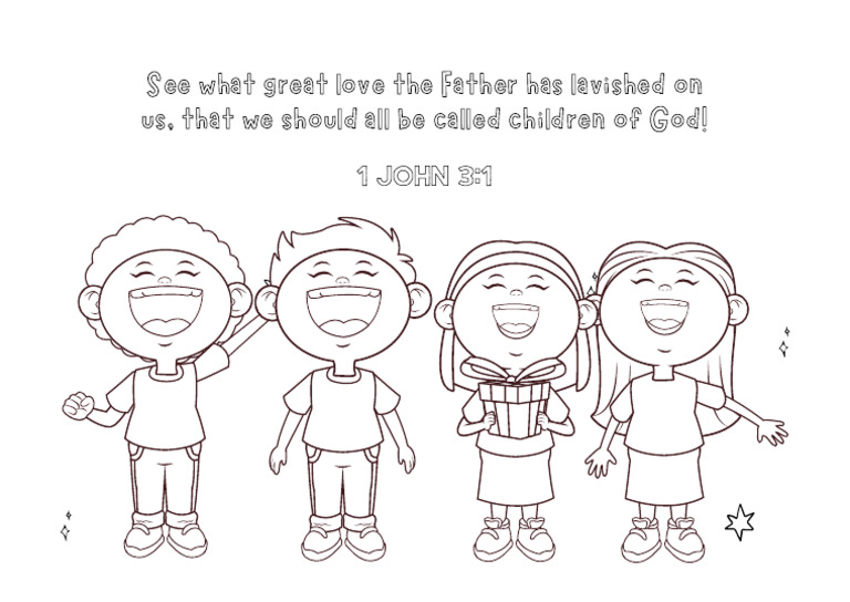 Created in the Image of God Bible Coloring Page for Kids | PDF