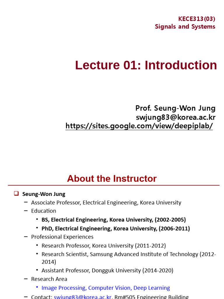 KECE313(03)_Lec01_Upload(1) (3) | PDF | Learning