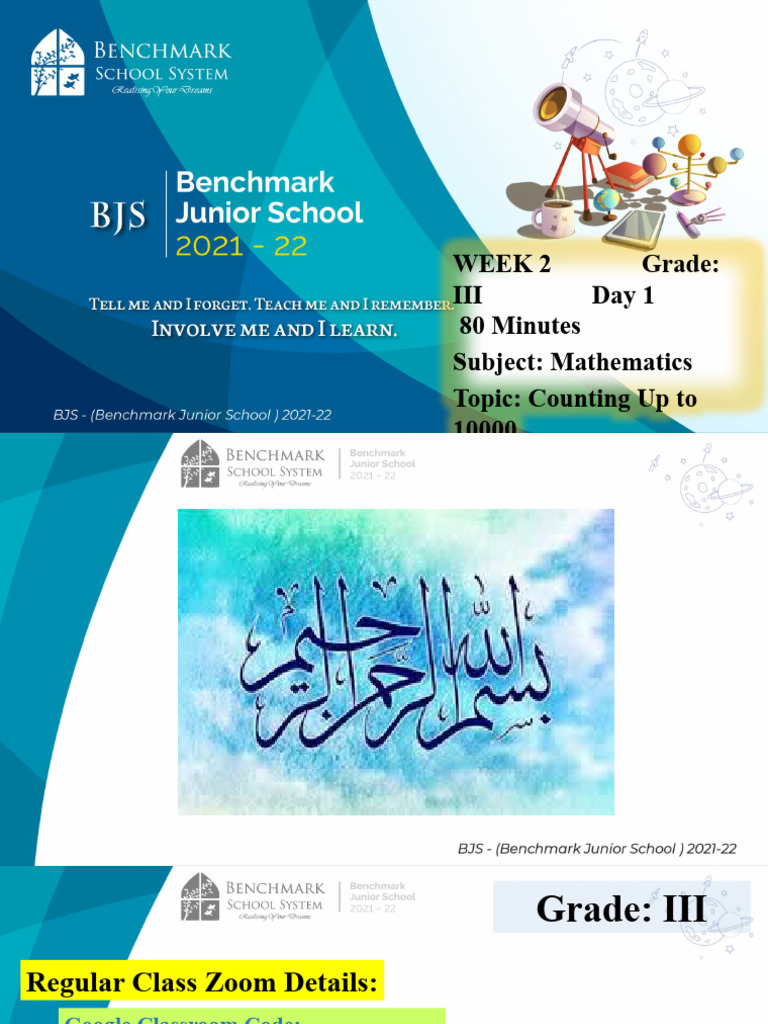 Grade 3 Week 2 Math Ch 1 Counting Till 10000 Pdf Mathematics