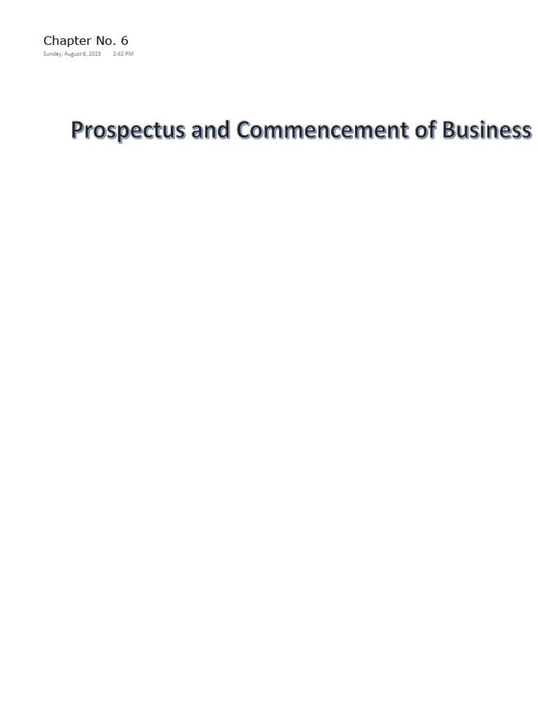 Business Prospectus Regulations in Pakistan | PDF | Securities (Finance ...