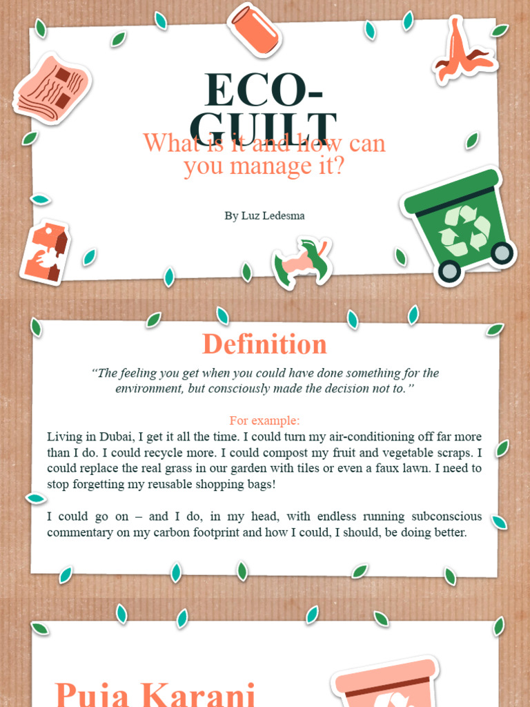 Managing Eco-Guilt: Practical Tips | PDF | Wellness | Lifestyle