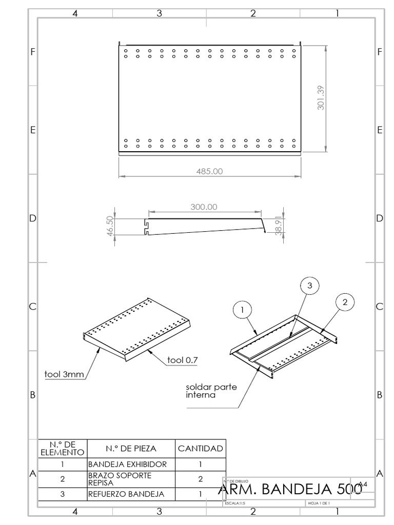 Arm. Bandeja 500 | PDF
