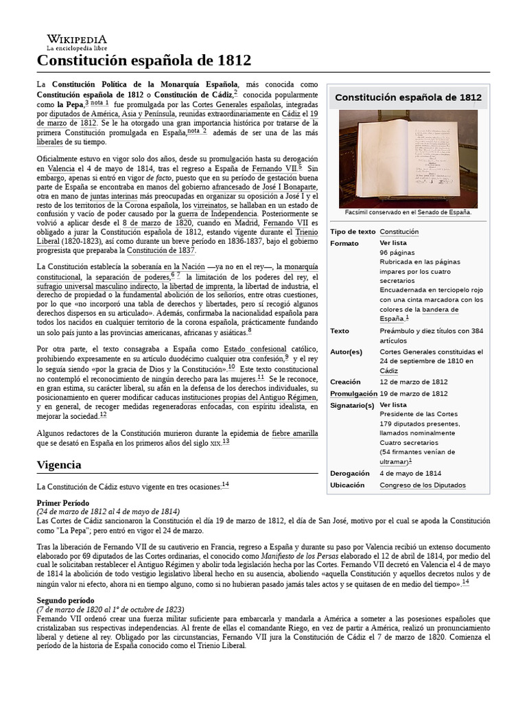 Constitución_española_de_1812 | PDF | Gobierno | España