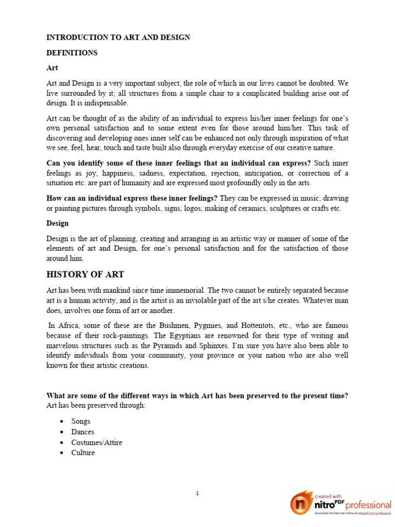 Grade 12 Final Art With QS & Ans PDF | PDF | Paint | Drawing