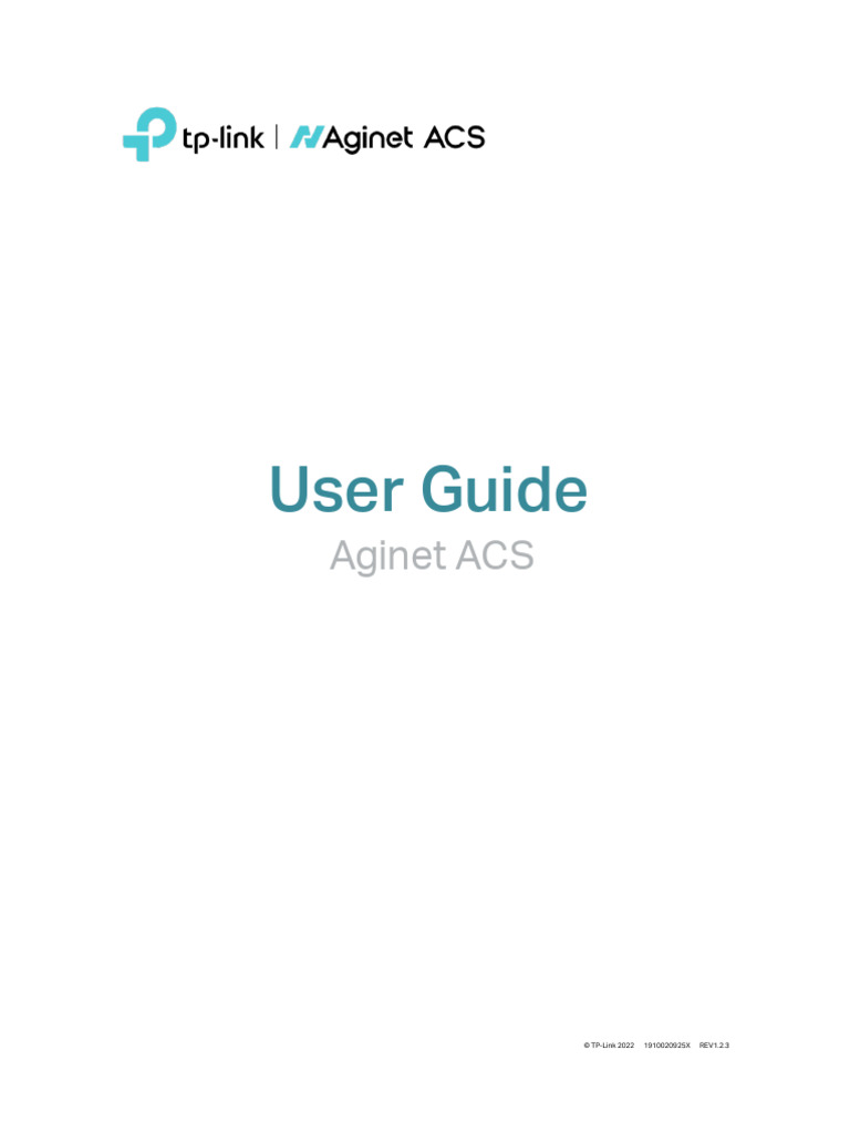 Aginet ACS V1.0 - UG - REV1.0 - 01 - 2022 - 0322 | PDF | World Wide Web ...