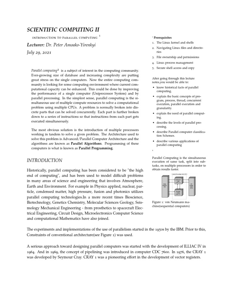 Parallel Computing Pdf Parallel Computing Process Computing