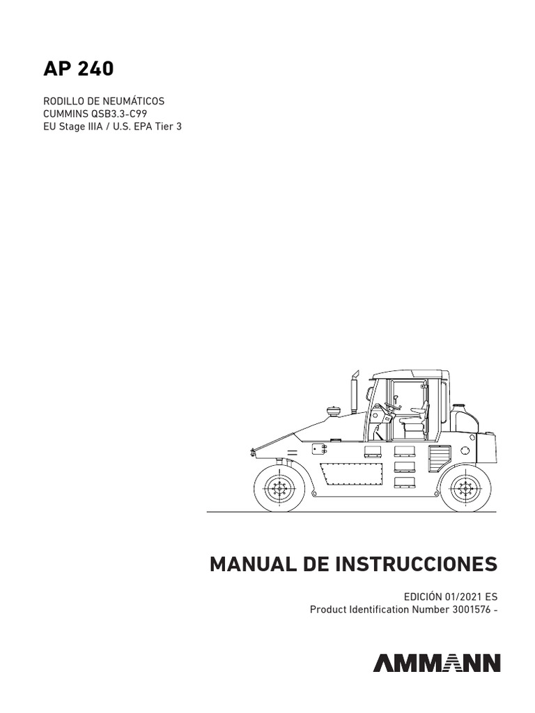 Ap240 Manual de Operacion Serie 3001576 - 9999999 Español | PDF
