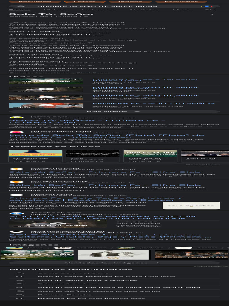 Solo Tu Señor Primera Fe - Buscar Con Google | PDF