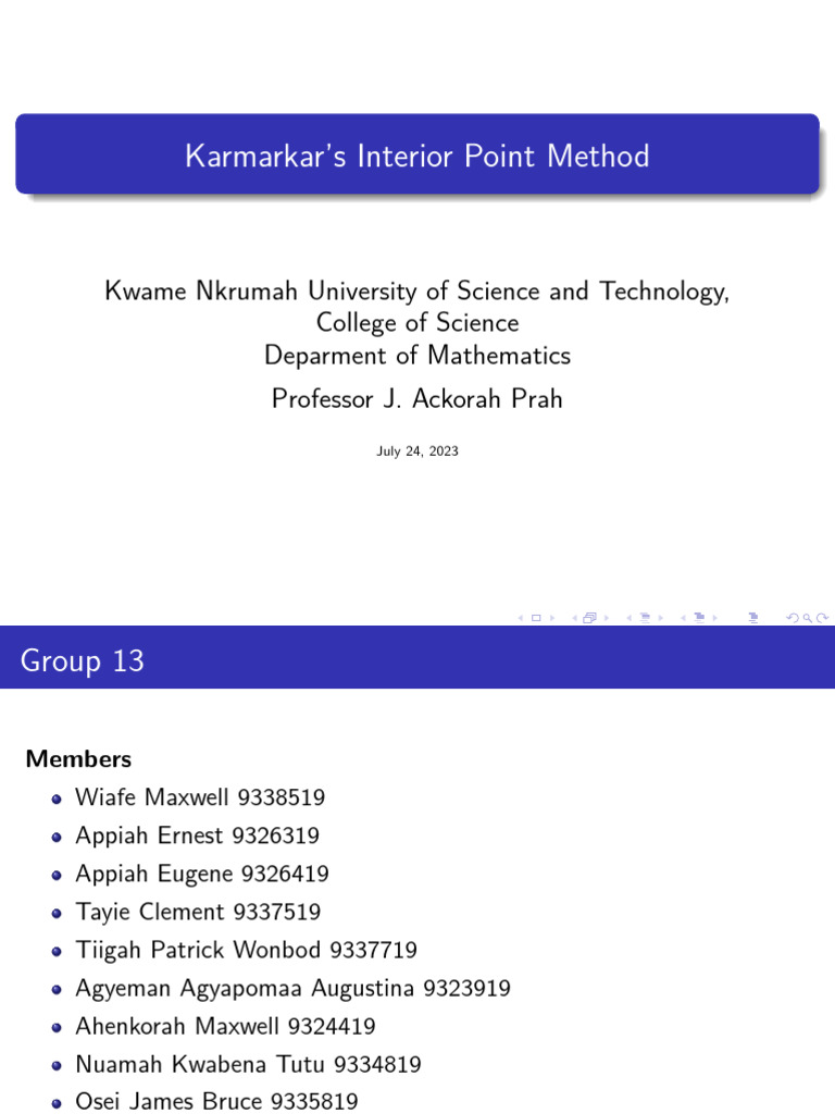 Optimization Group 13 | PDF | Mathematical Optimization | Linear Programming