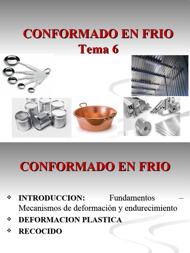 Tema 13 Conformado en Frio | PDF