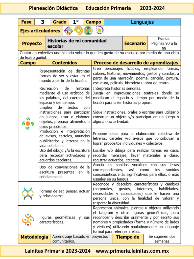 1er Grado Octubre - 04 Historias de Mi Comunidad Escolar (2023-2024 ...