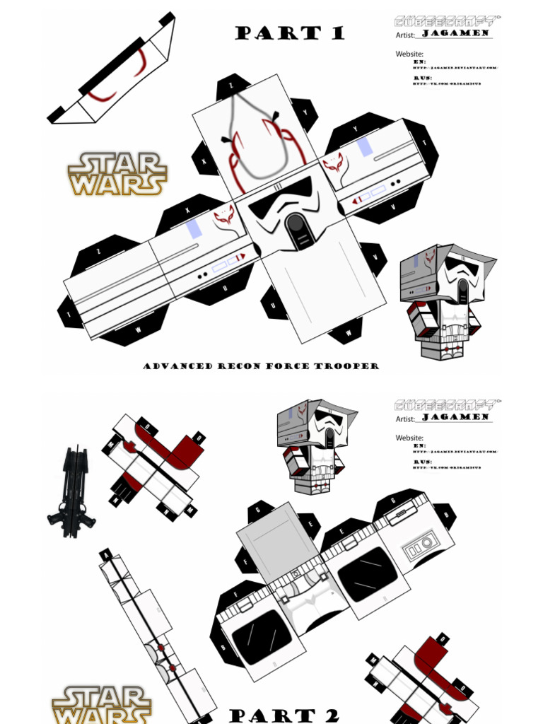Advanced Recon Force Trooper Paper Toys Paper Craft | PDF Advanced Recon Force Trooper Paper Toys Paper Craft | PDF