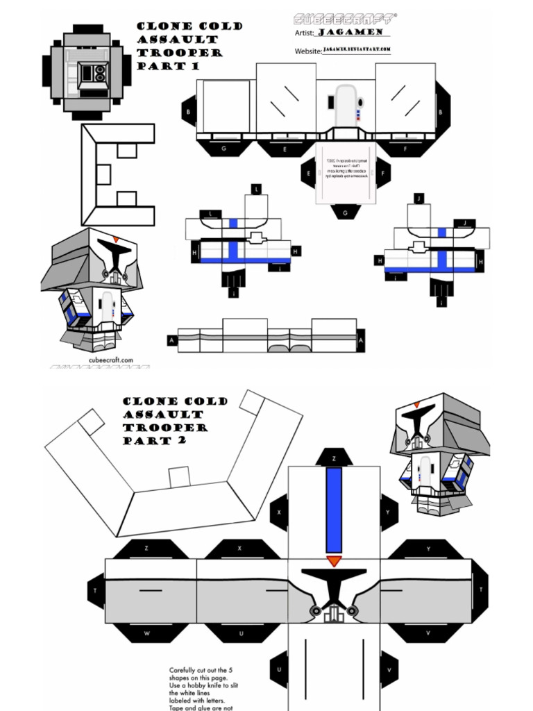 Cloud Cold Assault Trooper Paper Toys Paper Craft | PDF