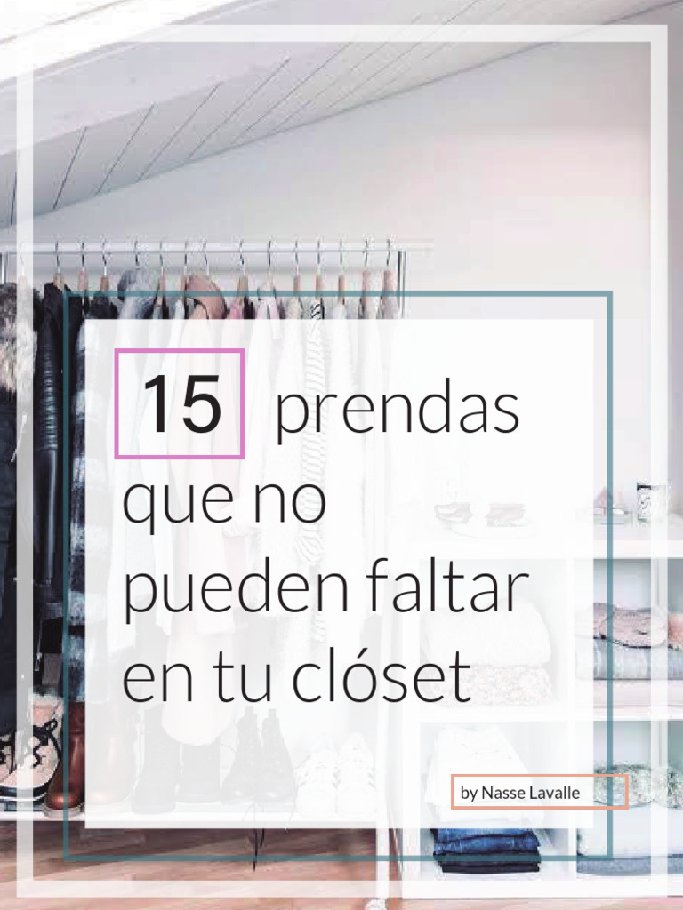15 Prendas Que No Pueden Faltar en Tu Closet | PDF | Hogar, jardinería ...