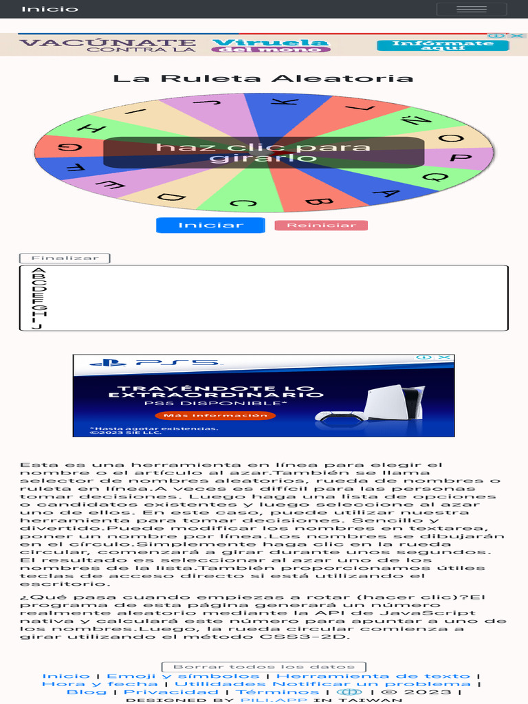 La Ruleta Aleatoria | PDF