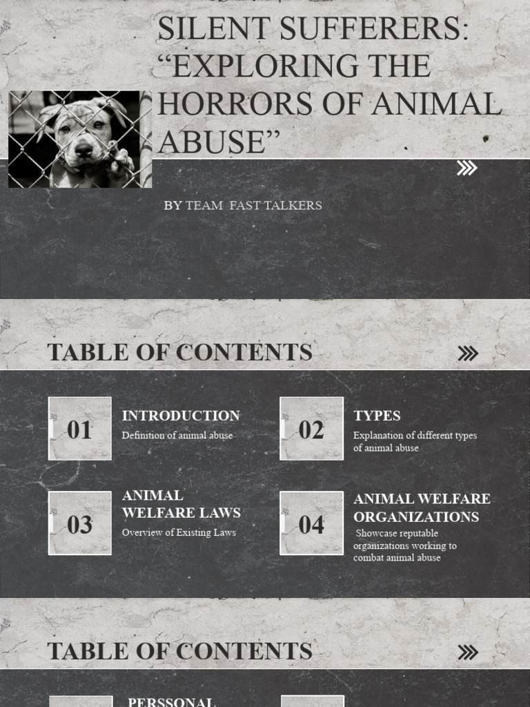 Understanding Animal Abuse and Welfare | PDF | Cruelty To Animals ...