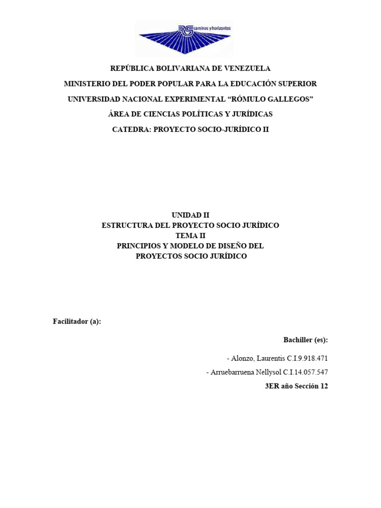 Proyecto Socio Juridico II Marz2023 | PDF Proyecto Socio Juridico II Marz2023 | PDF