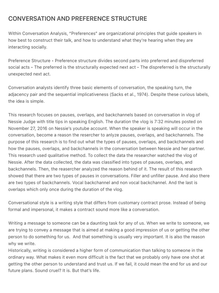 Conversation Analysis in Vlogs | PDF | Mathematical Optimization ...