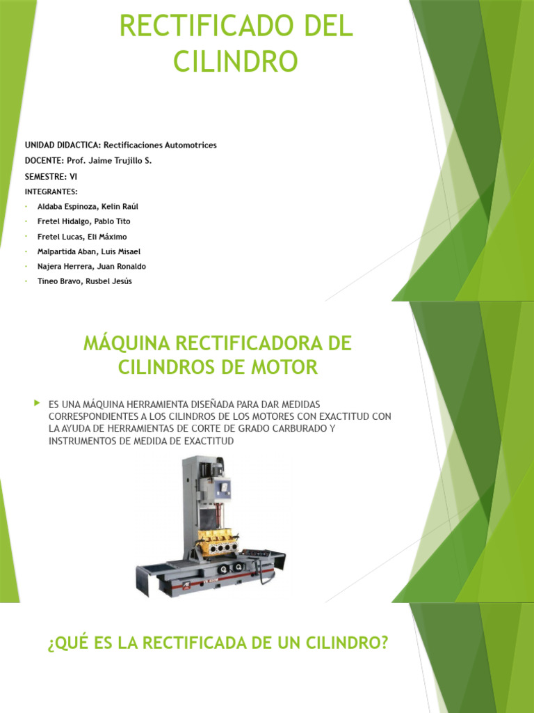 Rectificación y encamisado de cilindros | PDF | Cilindro (motor) | Pistón
