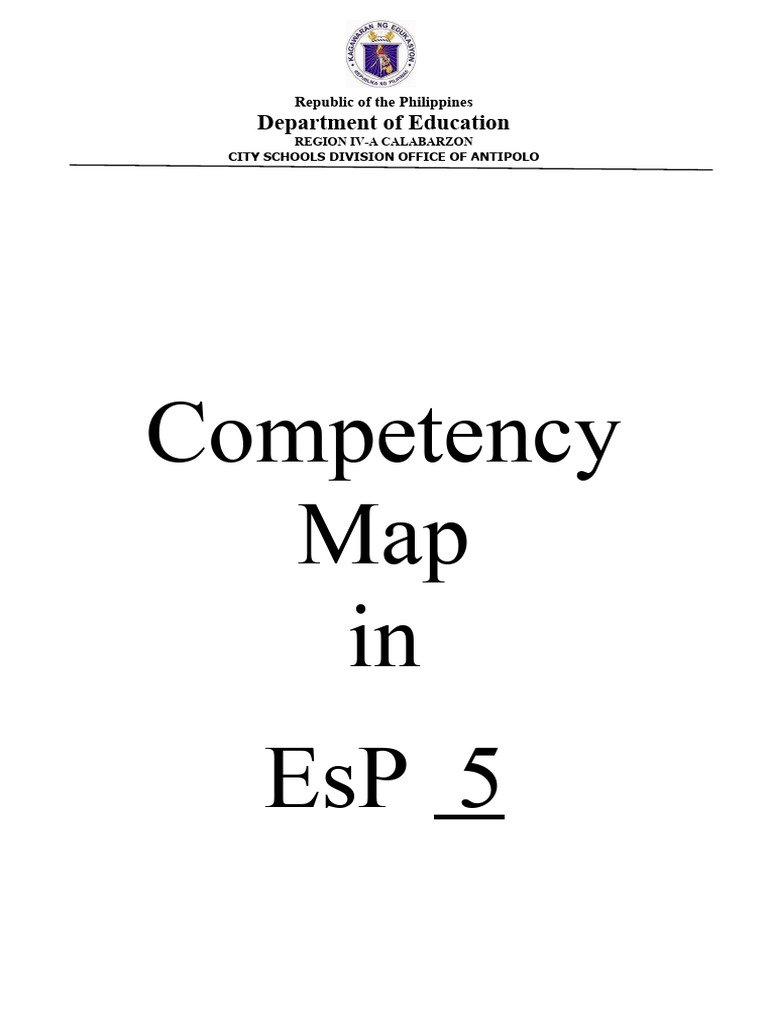EsP_Grade-5_Competency-Map-Template | PDF
