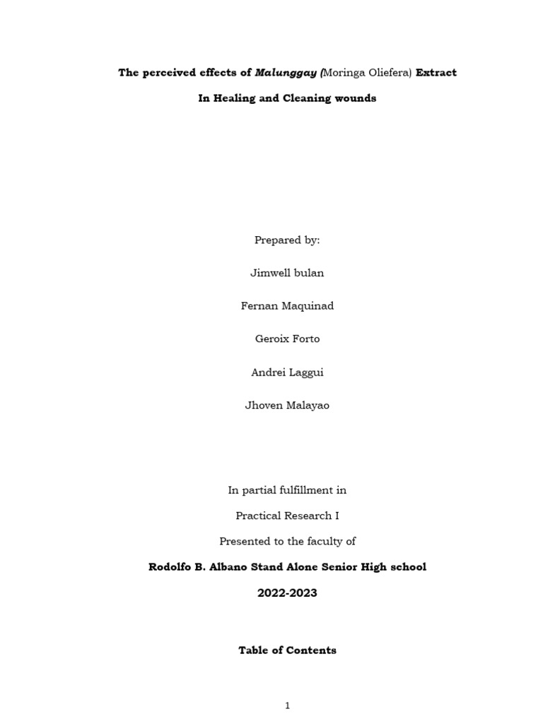 Final Manuscript | PDF | Wound Healing | Inflammation