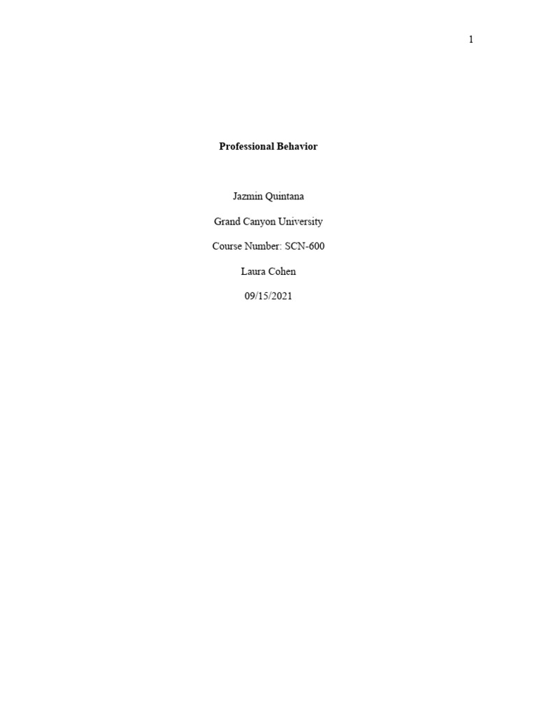 Professional Behavior | PDF | School Counselor | Behavioural Sciences