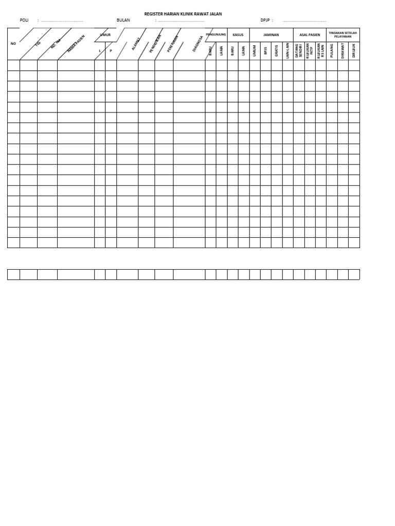 Register Poli Obgyn | PDF