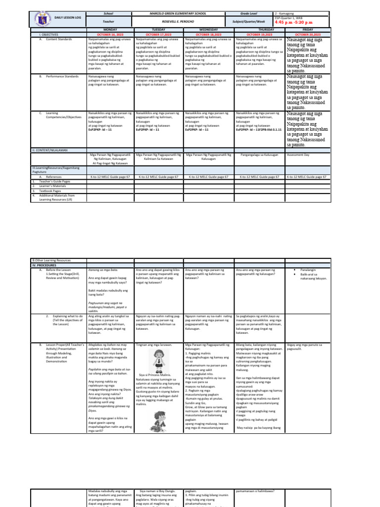 DLL ESP-2 Q1 w8 | PDF