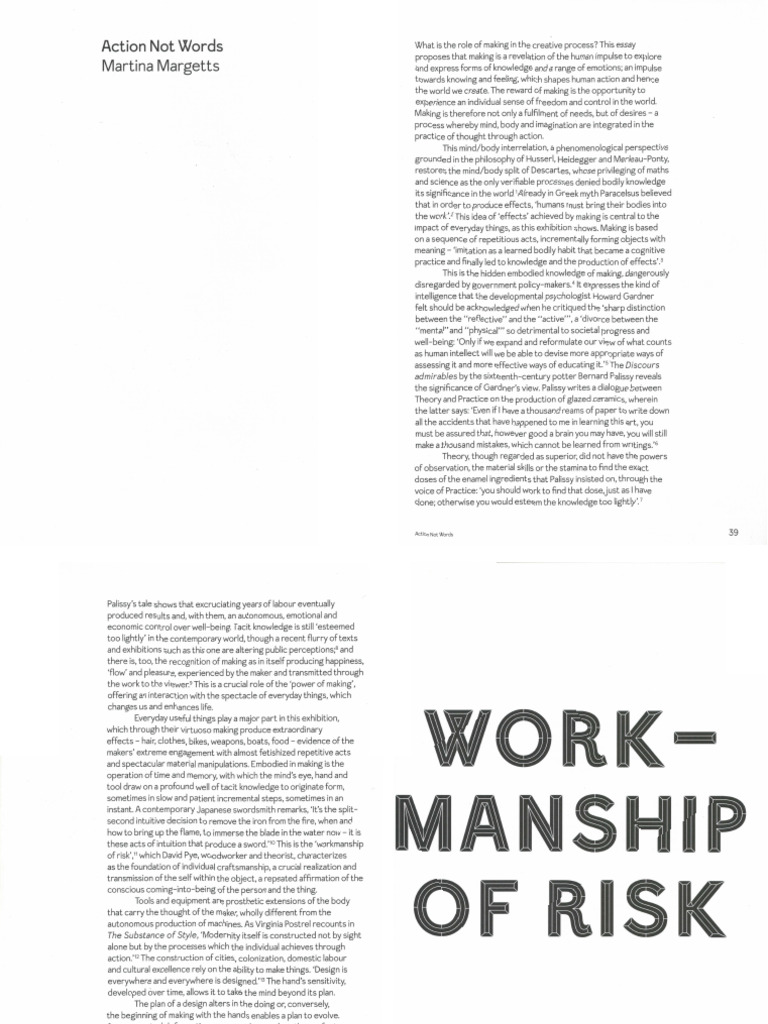 Action not words - Martina Margetts | PDF