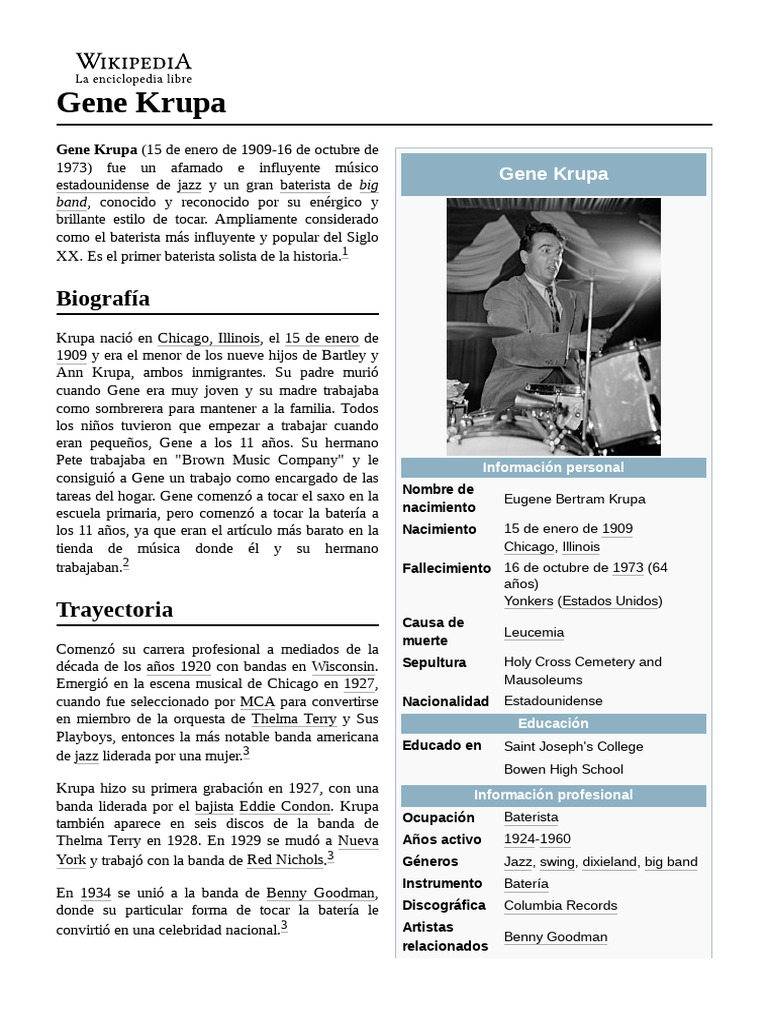 Gene Krupa | PDF