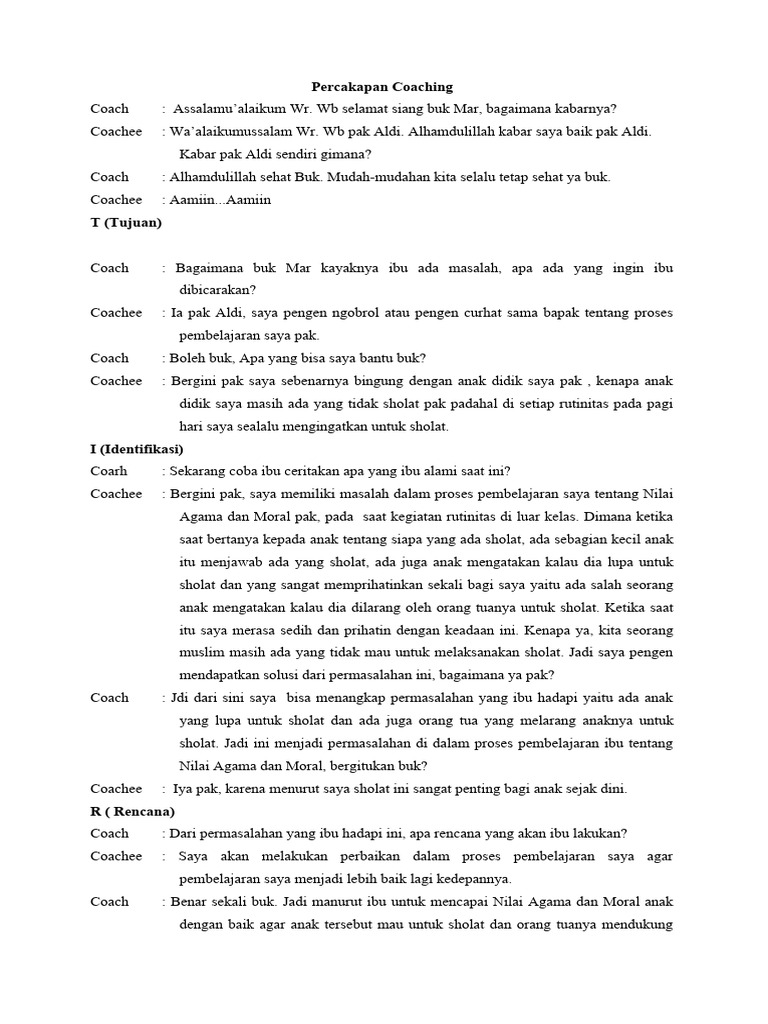 Rukol 2 Coach Coaching Modul 2.3 | PDF | Pengembangan Diri