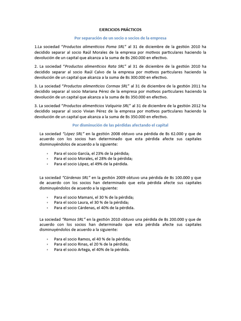 Ejercicios Prácticos SRL 2 | PDF