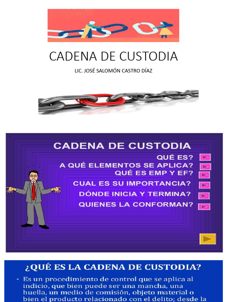 Cadena de Custodia | PDF