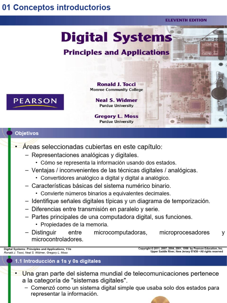 01 Conceptos Introductorios | PDF | Señal analoga | Almacenamiento de datos de la computadora