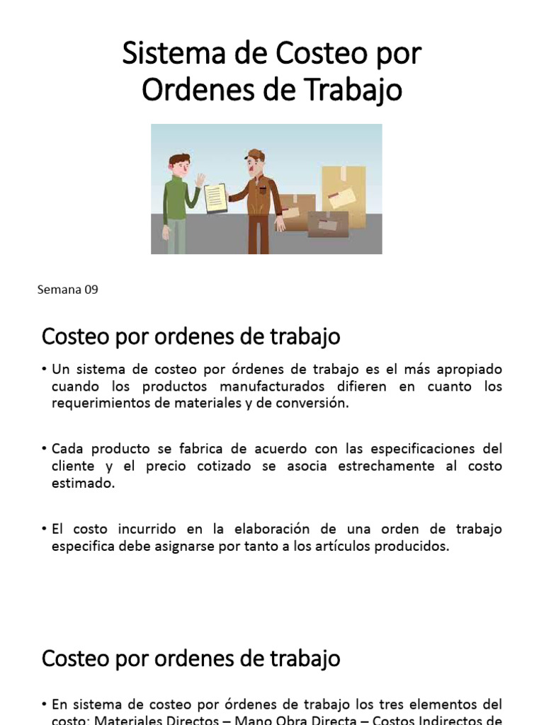 Sistema de Costeo Por Ordenes de Trabajo | PDF