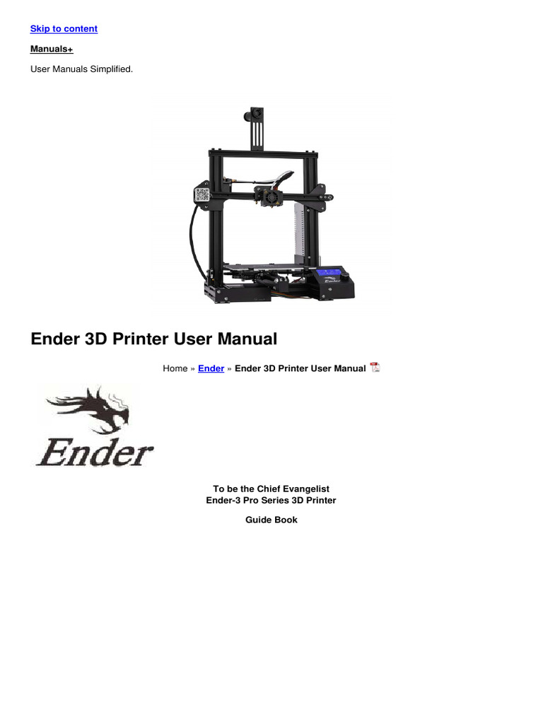 3d Printer User Manual Manual | PDF | 3 D Printing | Printer (Computing)