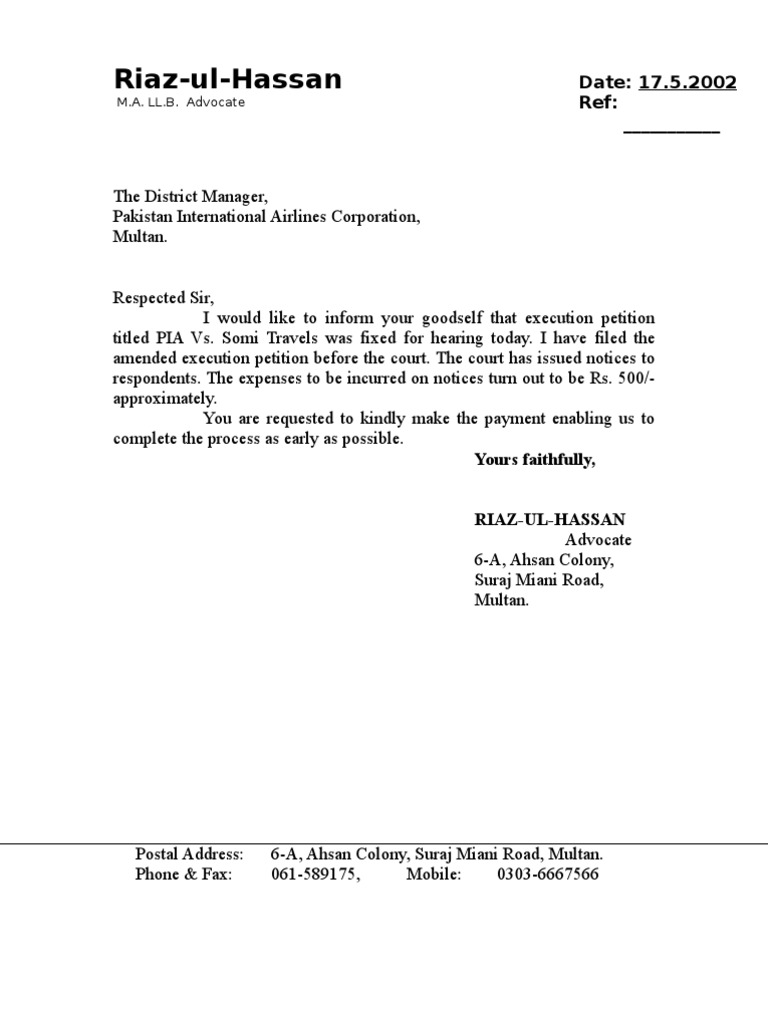 Letter Pad | Advocate | Judge