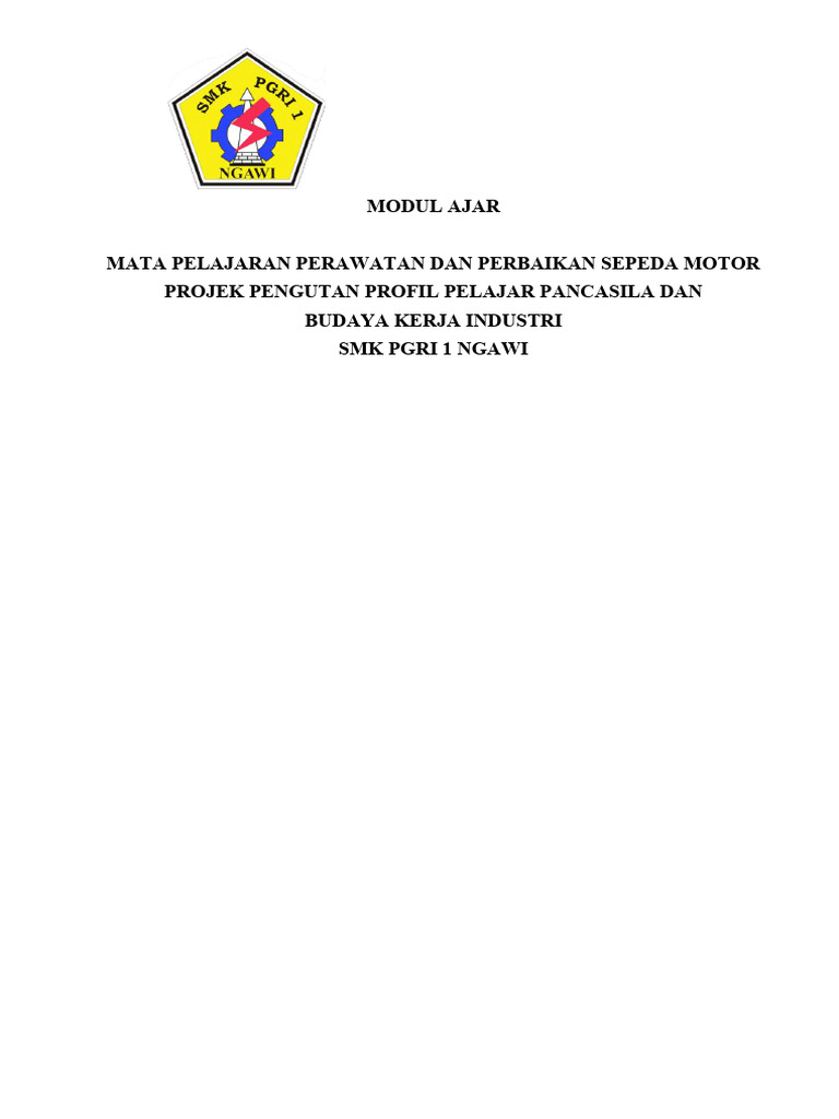 MODUL AJAR Perawatan Mesin | PDF MODUL AJAR Perawatan Mesin | PDF