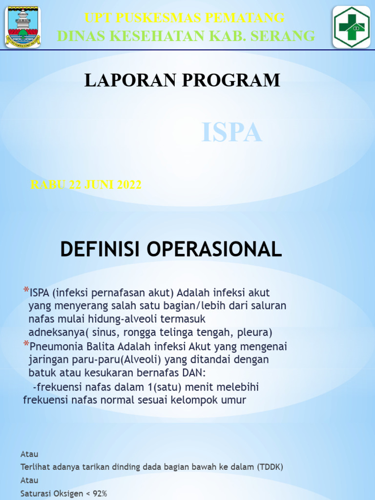 Presentasi - Laporan ISPA 2022 | PDF