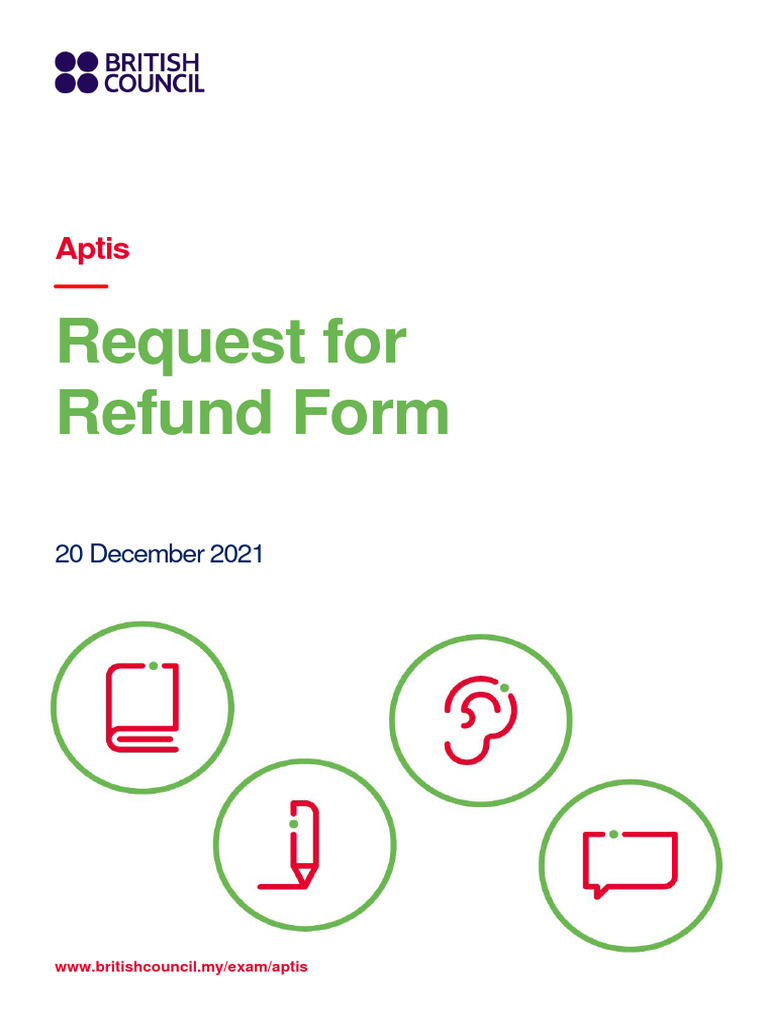 Aptis Refund Form Dec 2021 | PDF